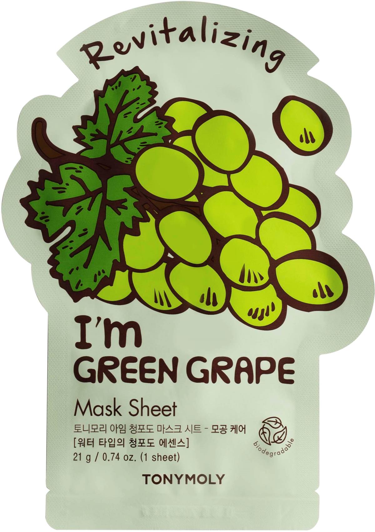 Tonymoly I'm Green Grape Mask Sheet | lyko.com