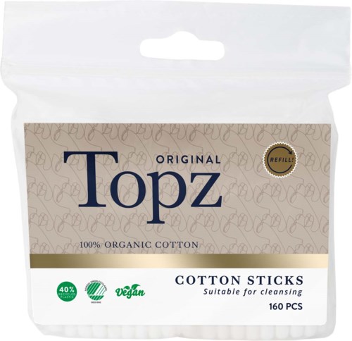 Topz Premium Refill Cotton Sticks 160 pcs | lyko.com