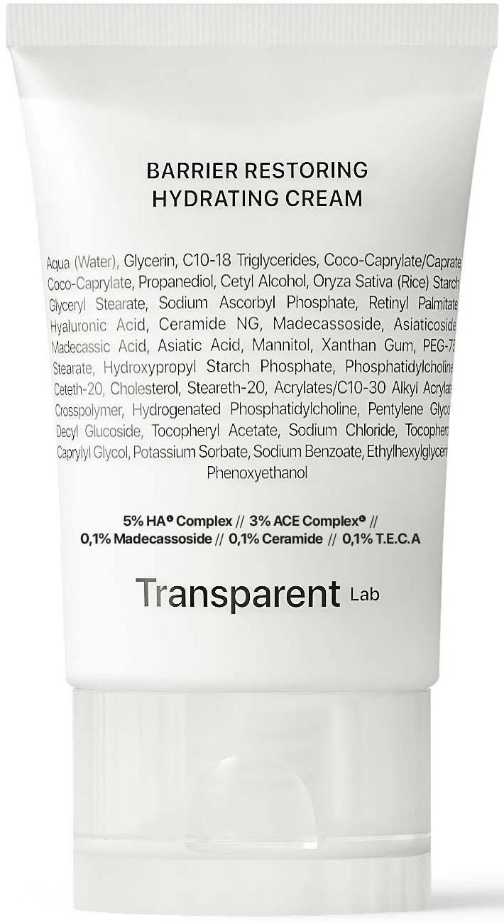 NICHE BEAUTY LAB Transparent Lab Barrier Restoring Hydrating Cream 50 ...