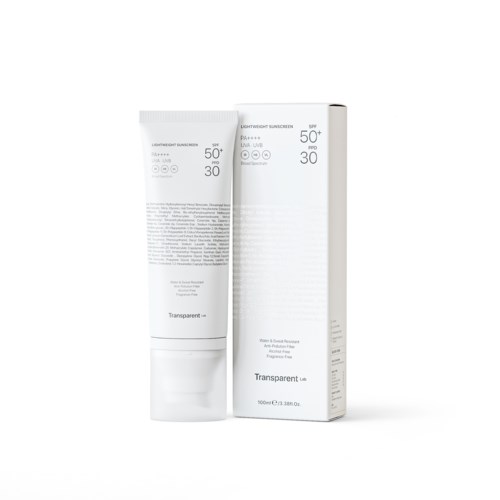 NICHE BEAUTY LAB Transparent Lab Lightweight Sunscreen SPF50+ 100 ml ...