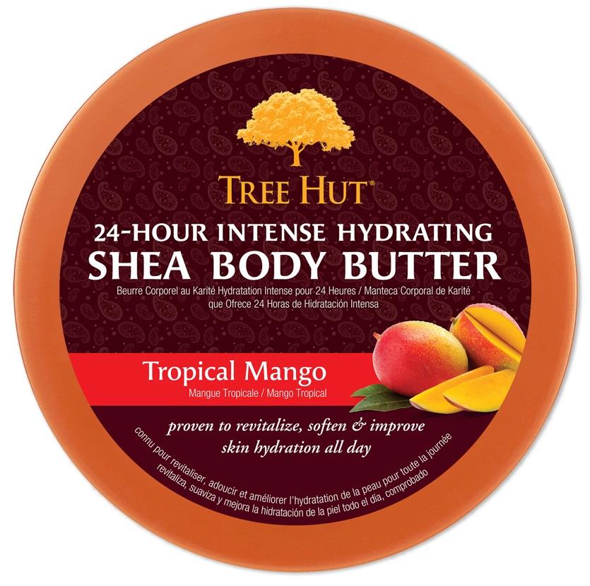 Tree Hut 24 Hour Intense Hydrating Shea Body Butter Tropical Mango 198