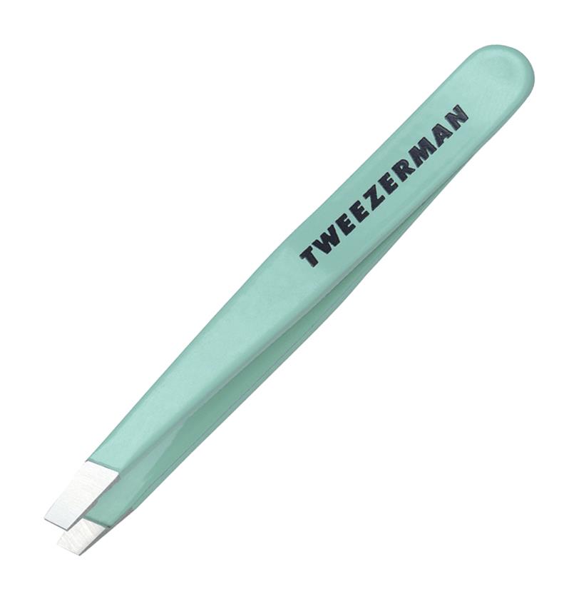 Tweezerman Mini Slant Tweezer Green Tea | lyko.com
