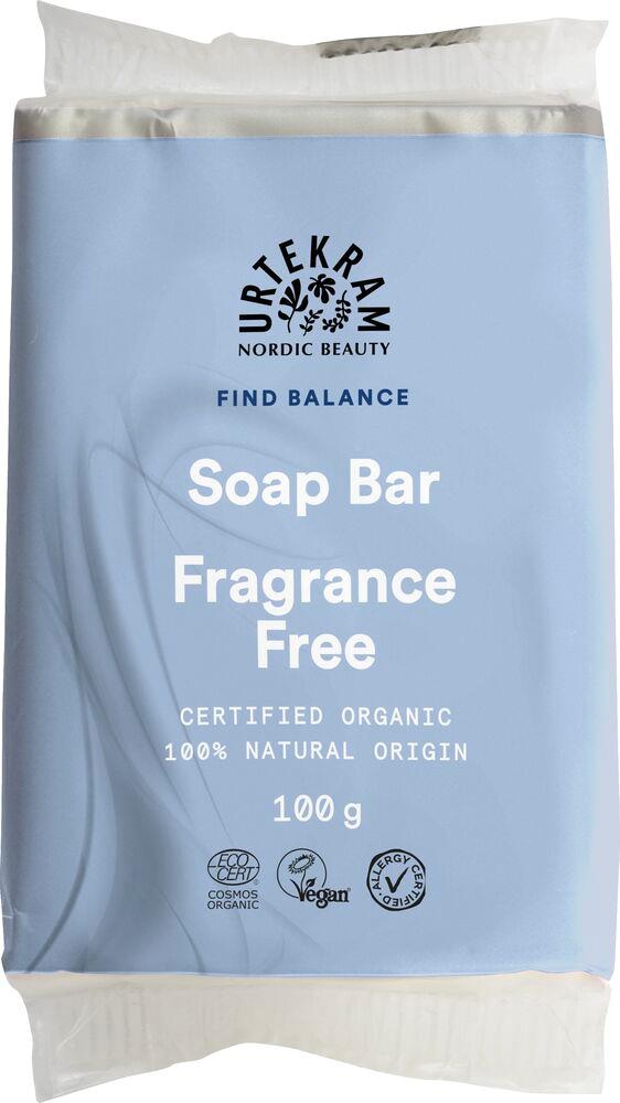 Urtekram Find Balance Fragrance Free Soap Bar 100 g | lyko.com