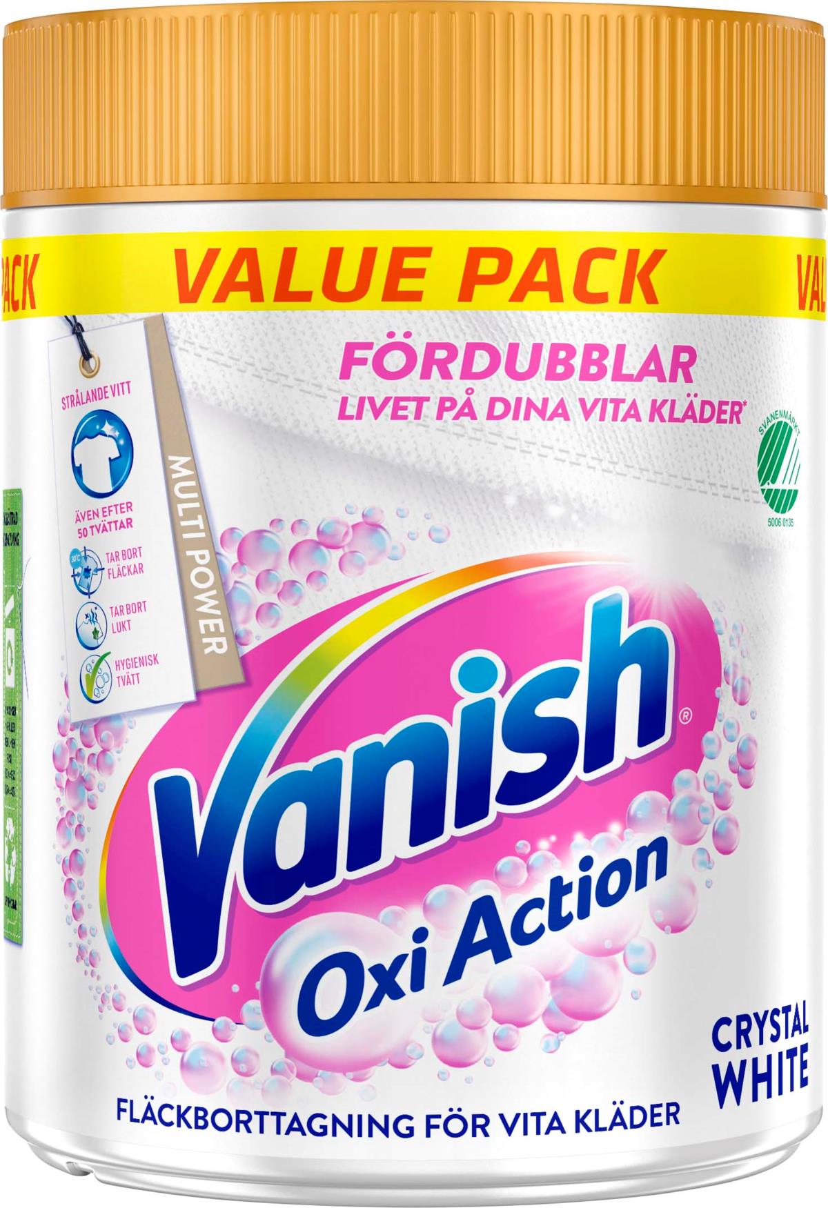 Vanish White Multi Power Stainremoval Powder 940 g | lyko.com