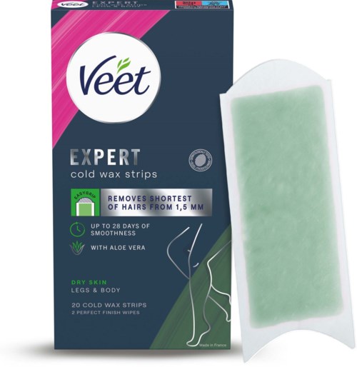 Veet Expert Cold Wax Strips Dry Skin 20 st | lyko.com
