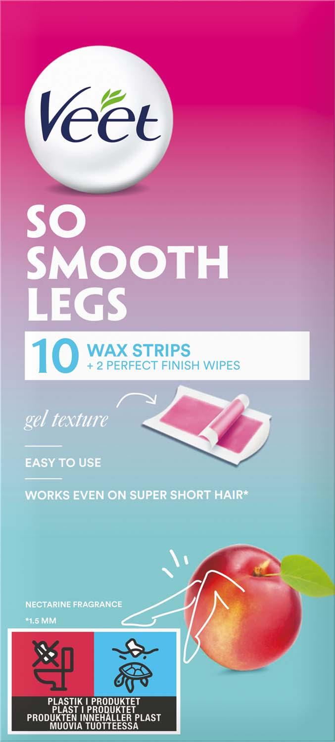 Veet So Smooth Legs 10 Wax Strips 10 st | lyko.com