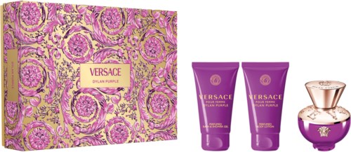 Versace Gift Set Dylan Purple EdP + Bath & Shower Gel + Body Lotion ...