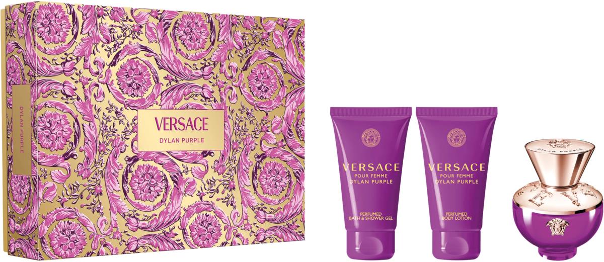 Versace Gift Set Dylan Purple EdP + Bath & Shower Gel + Body Lotion ...