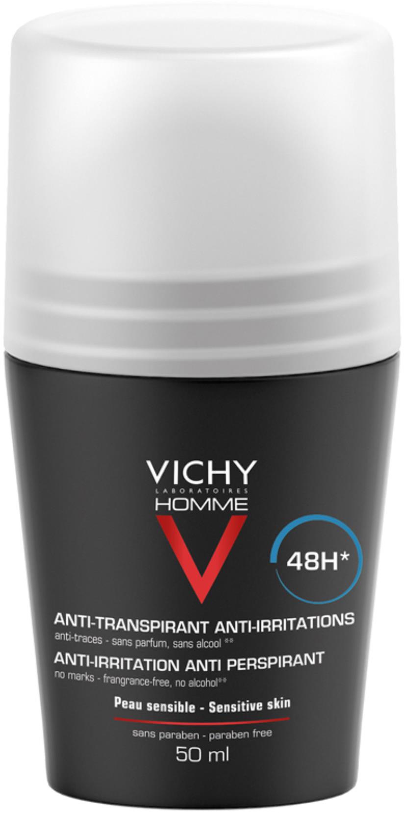 VICHY Homme 48HR Anti-Perspirant Sensitive Skin | lyko.com