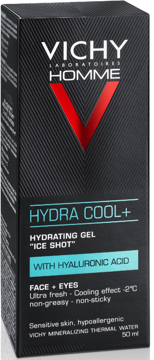 VICHY Homme Hydra Cool+ Hydrating Gel "Ice Shot" 50 ml | lyko.com