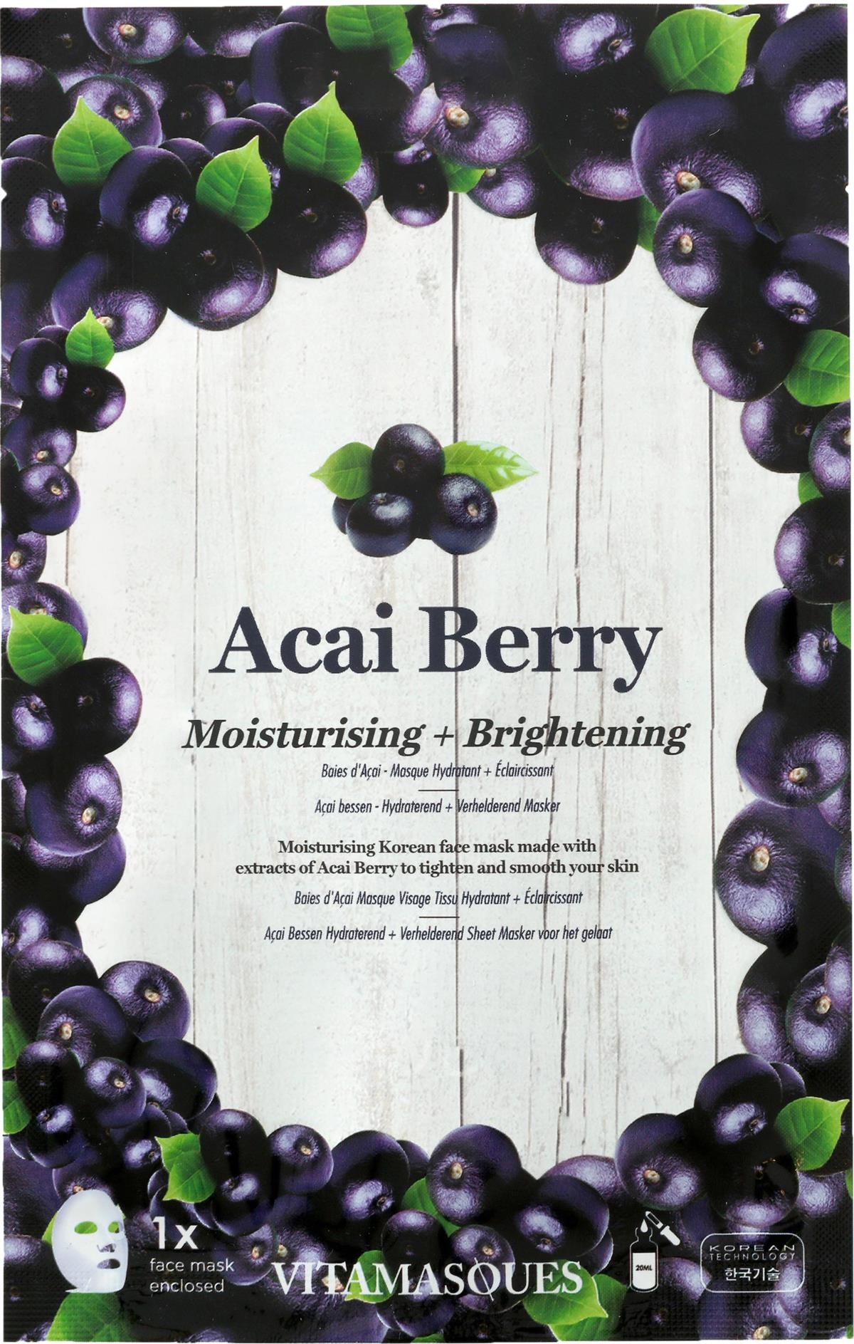 VITAMASQUES Acai Berry Sheet Mask 20 ml | lyko.com