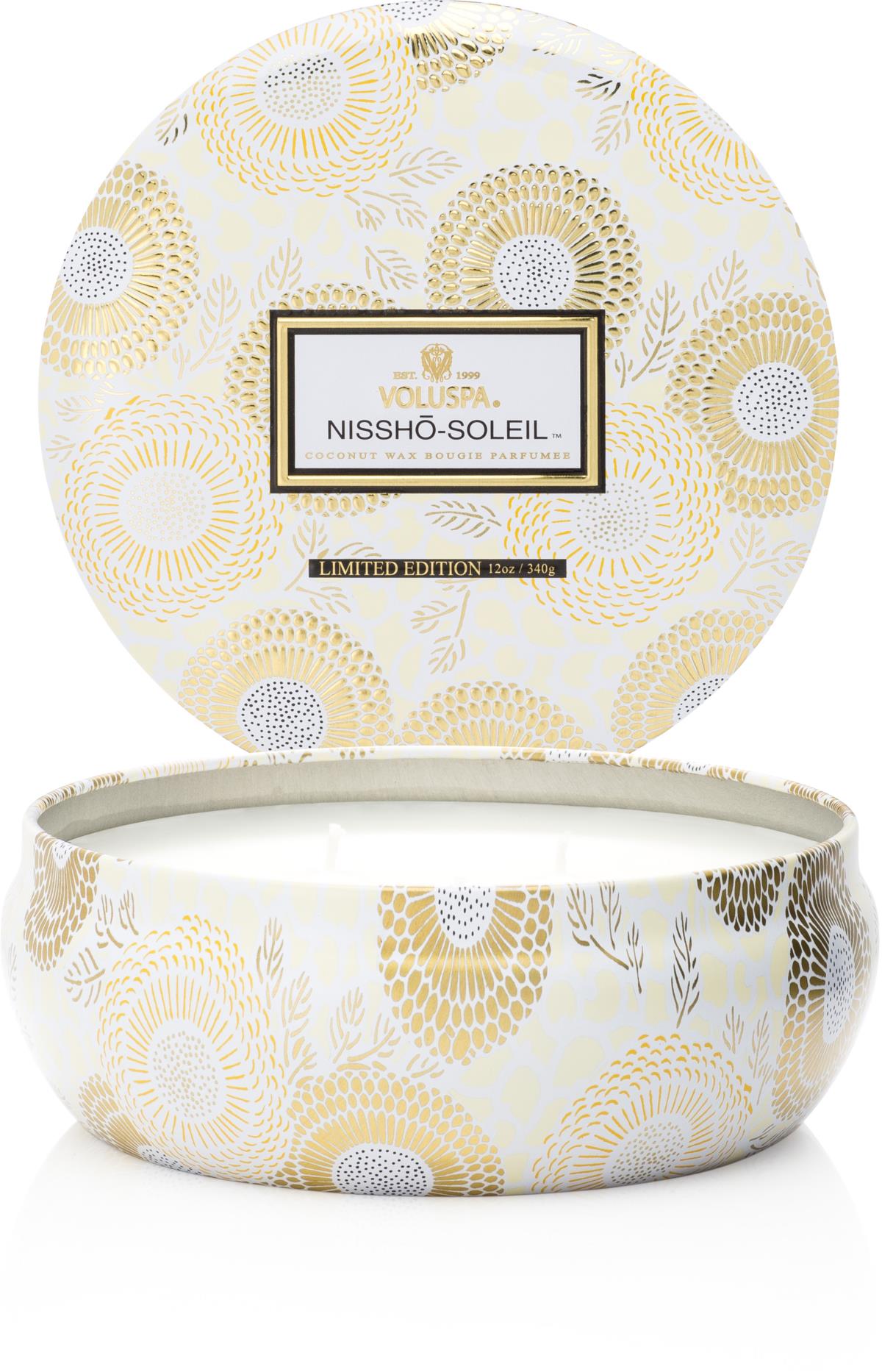 Voluspa Japonica Nissho Soleil 3-wick Candle Decorative Tin 340 g ...