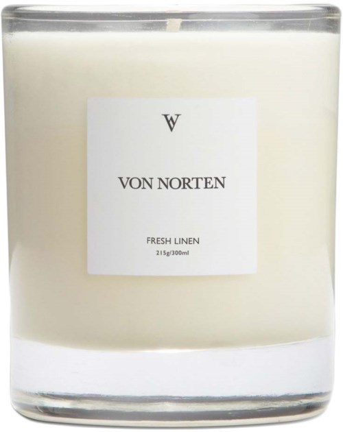 Von Norten Fresh Linen Candle 300 g | lyko.com