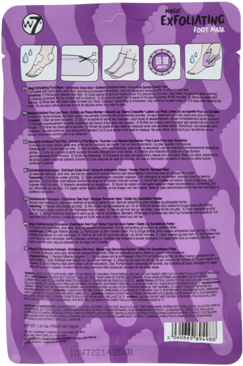 W7 Magic Exfoliating Foot Mask | lyko.com