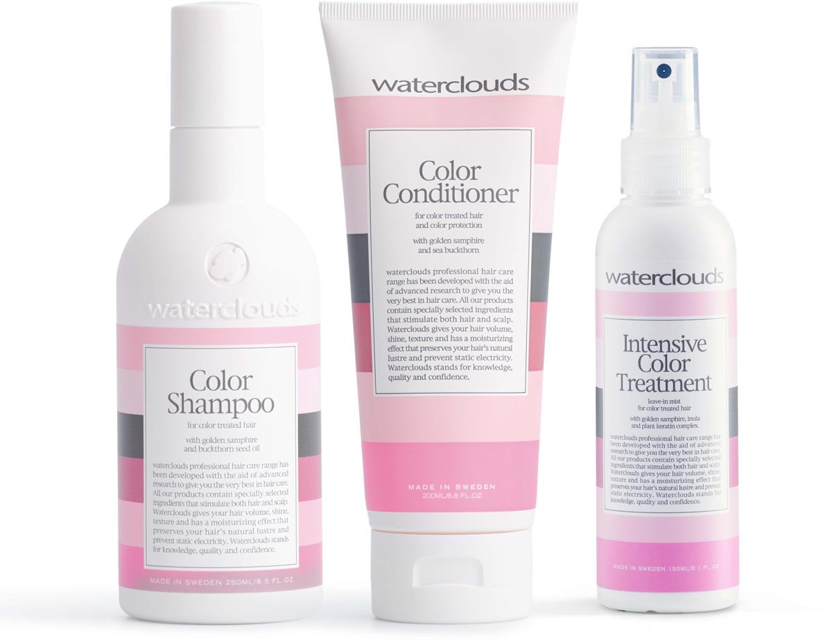Waterclouds Color Shampoo 250 ml & Conditioner 200 ml & Intensive Color ...