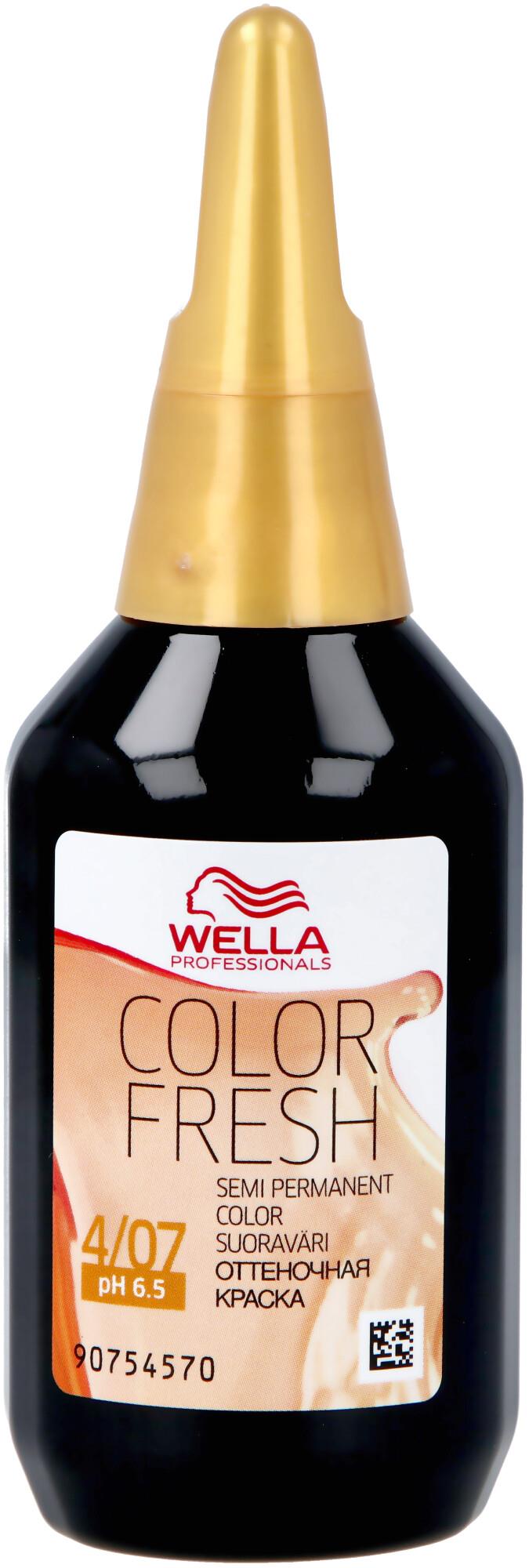 Wella Professionals Color Fresh Wella 4/07 Chestnut Natural Brown ...