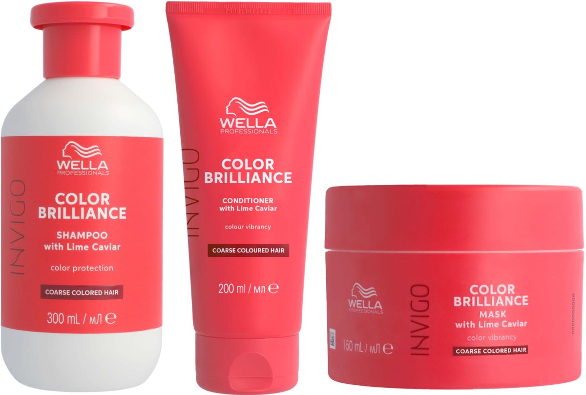 Wella Professionals Invigo Color Brilliance Coarse Hair Trio Package ...