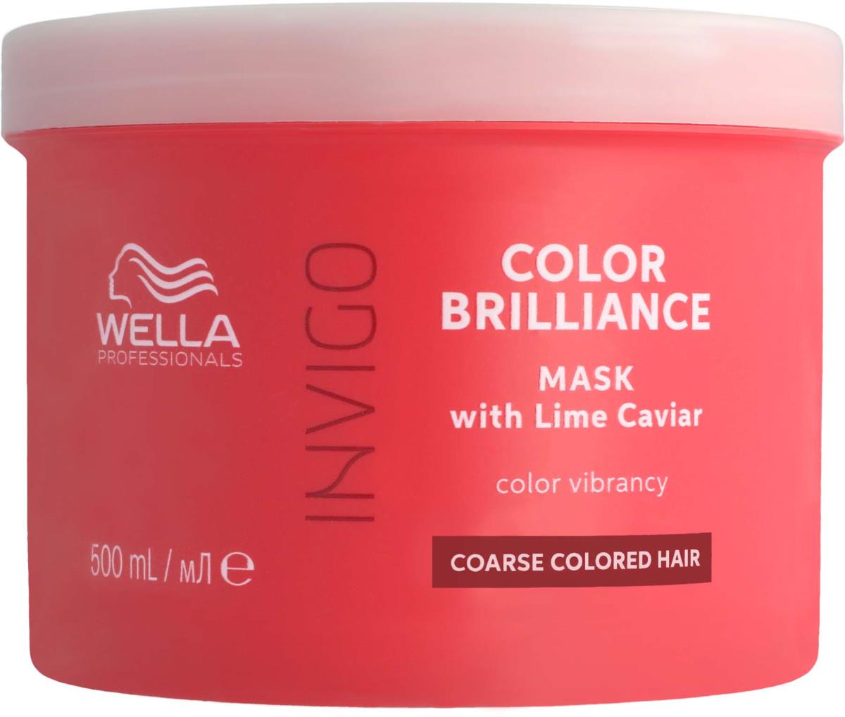 Wella Professionals Invigo Color Brilliance Mask Coarse Hair 500 ml ...