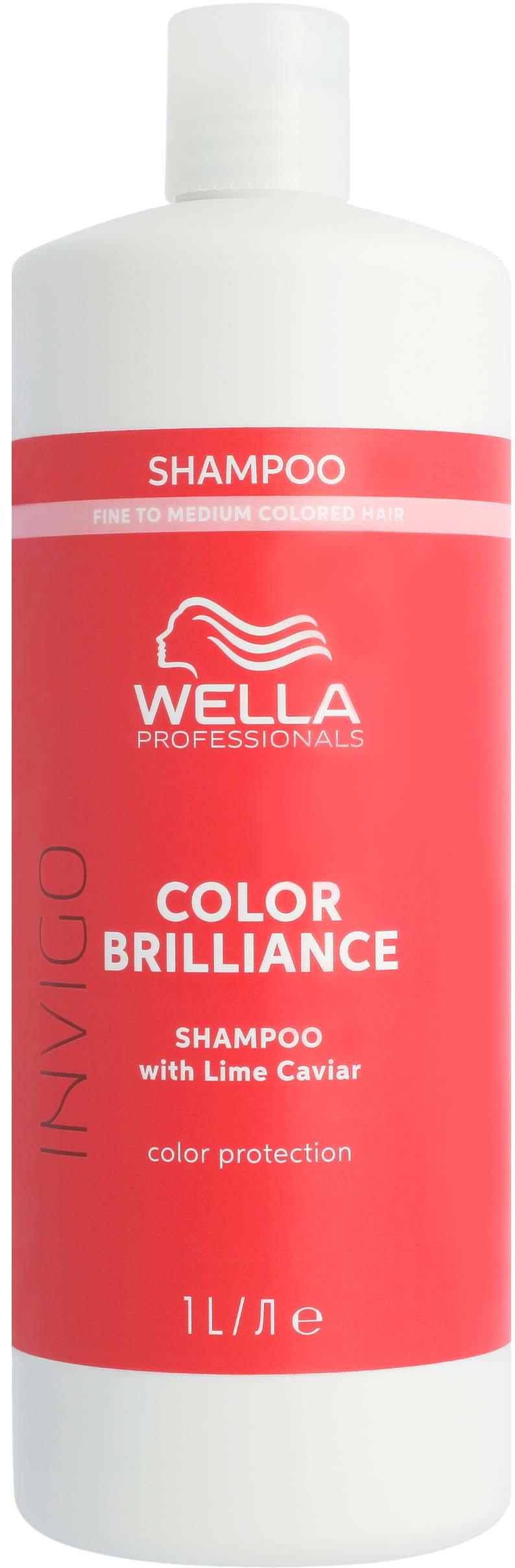 Wella Professionals Invigo Color Brilliance Shampoo Fine Hair 1000 ml ...