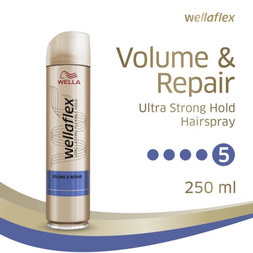 Wella Styling WellaFlex Hairspray Volume & Repair Ultra/Strong 250 g ...