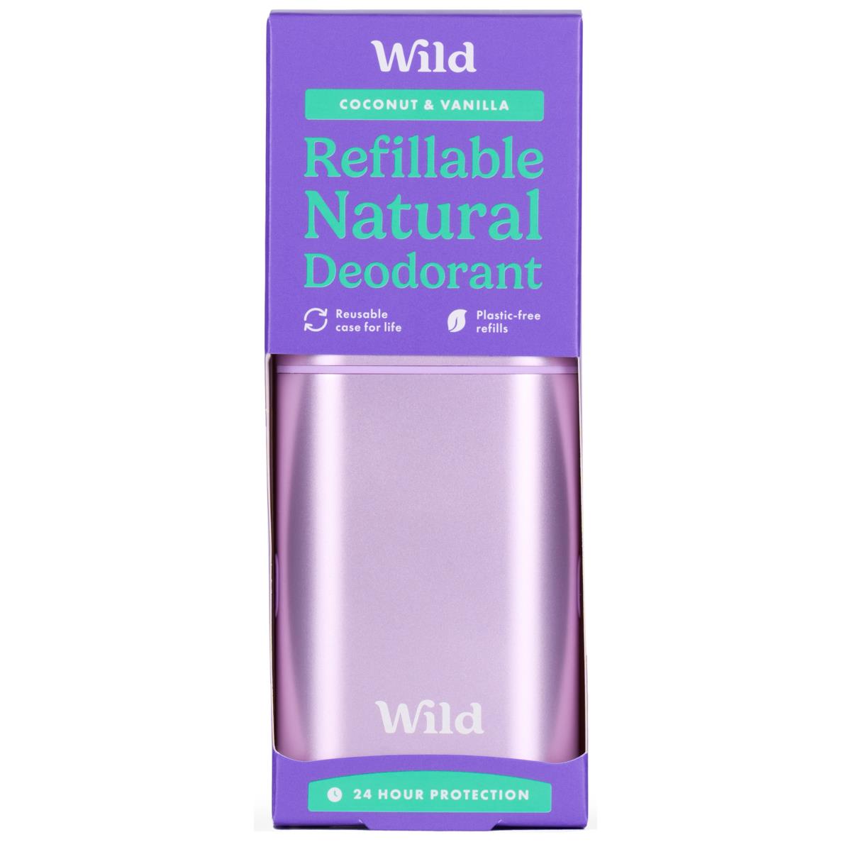 Wild Refillable, Natural Deodorant Coconut & Vanilla 40 g | lyko.com