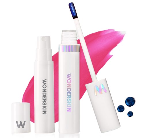Wonderskin Wonder Blading Lip Stain Masque Neon Rose | lyko.com
