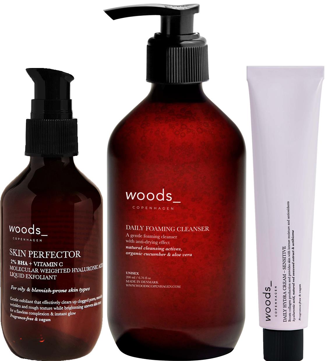 Woods_Copenhagen 3-Step Routine - Combined Skin | lyko.com Woods_Copenhagen 3-Step Routine - Combined Skin | lyko.com