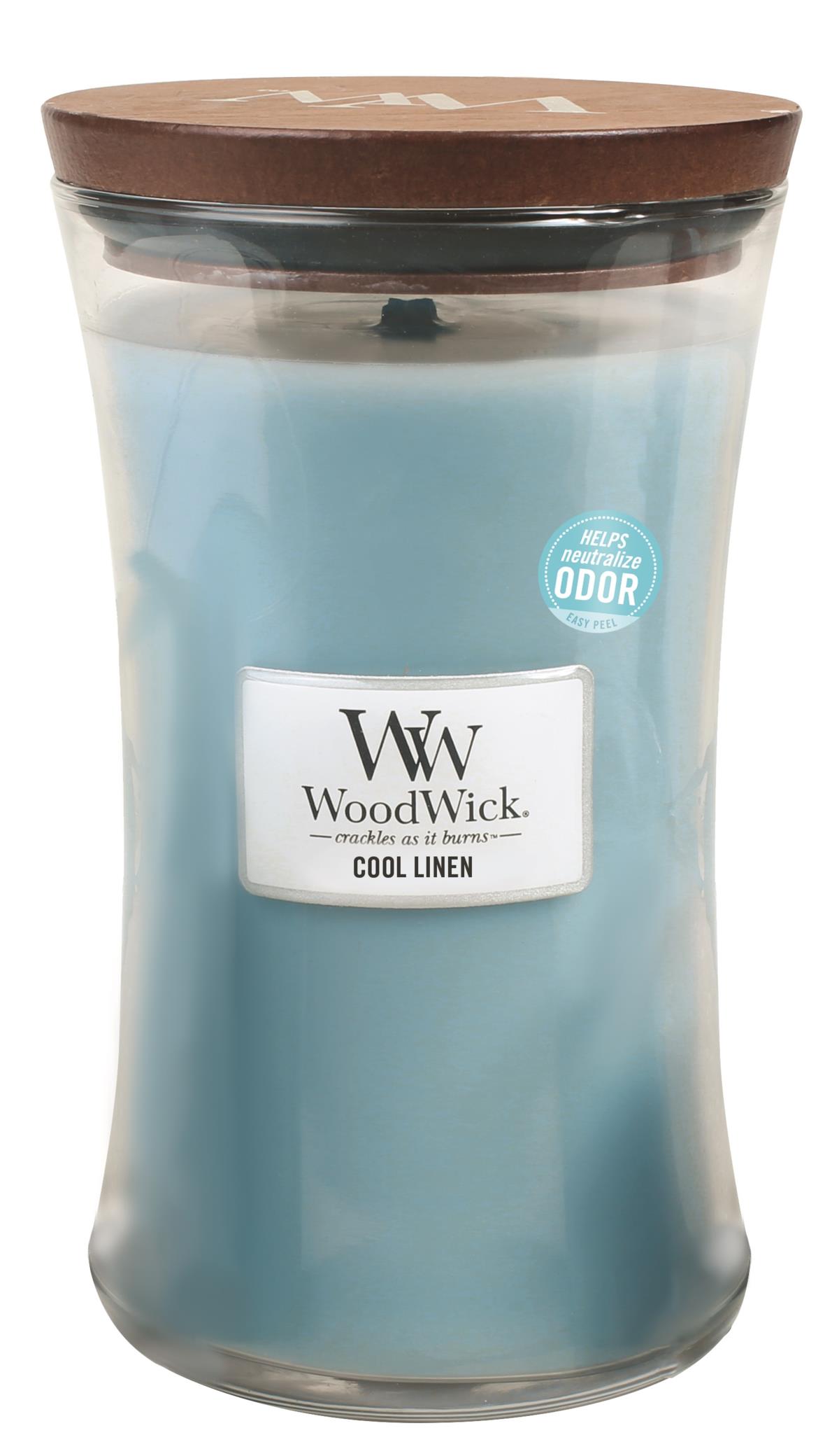 WoodWick Cool Linen Large 624 ml | lyko.com