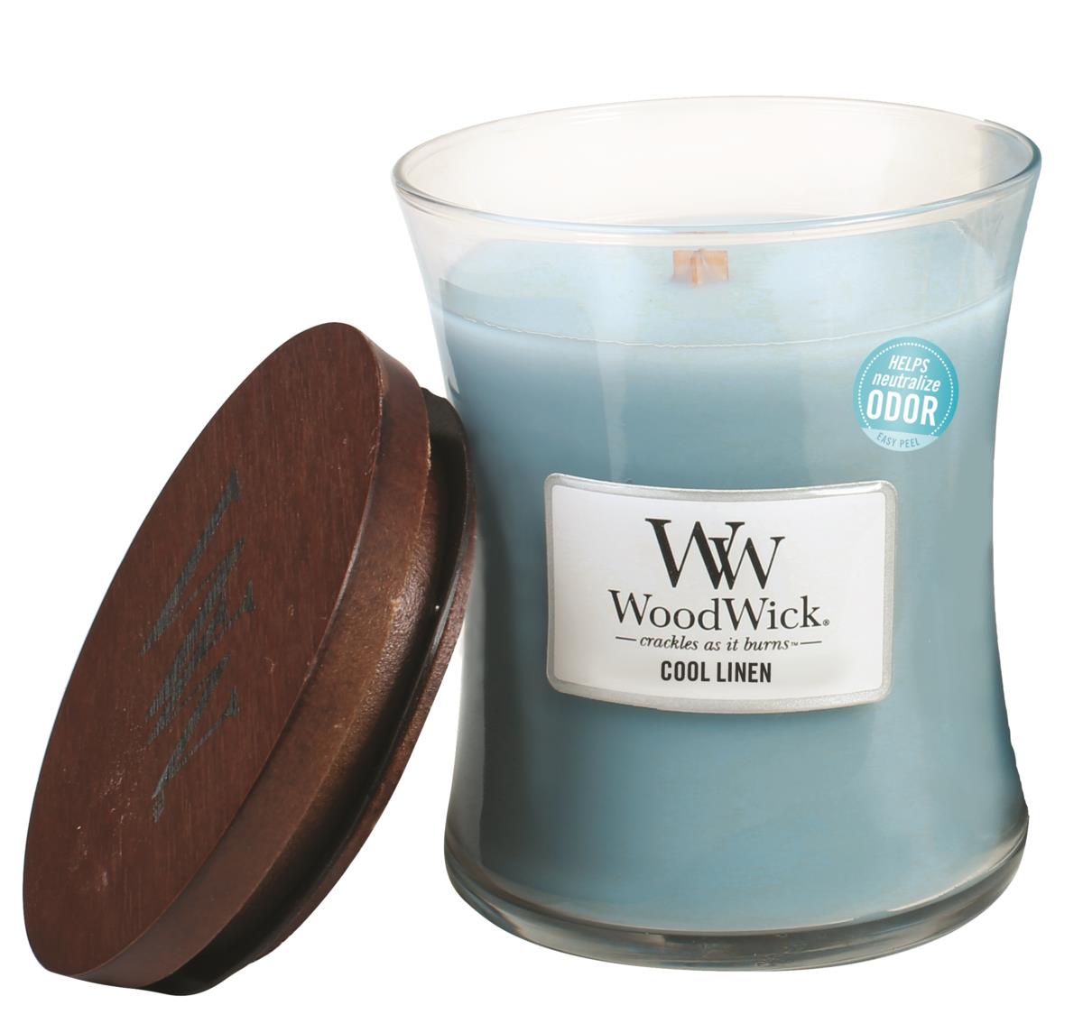 WoodWick Cool Linen Medium 284 ml | lyko.com