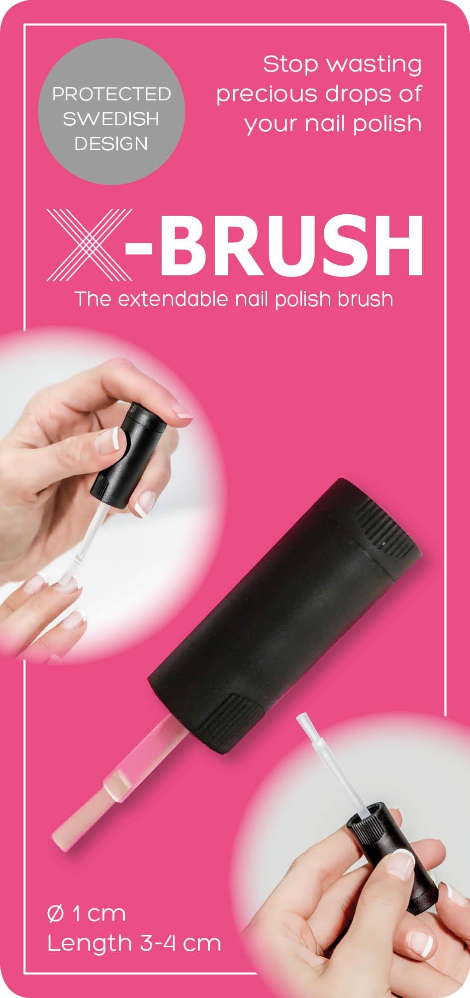 X-brush The Extendable Nail Polish Brush 3-4cm | lyko.com