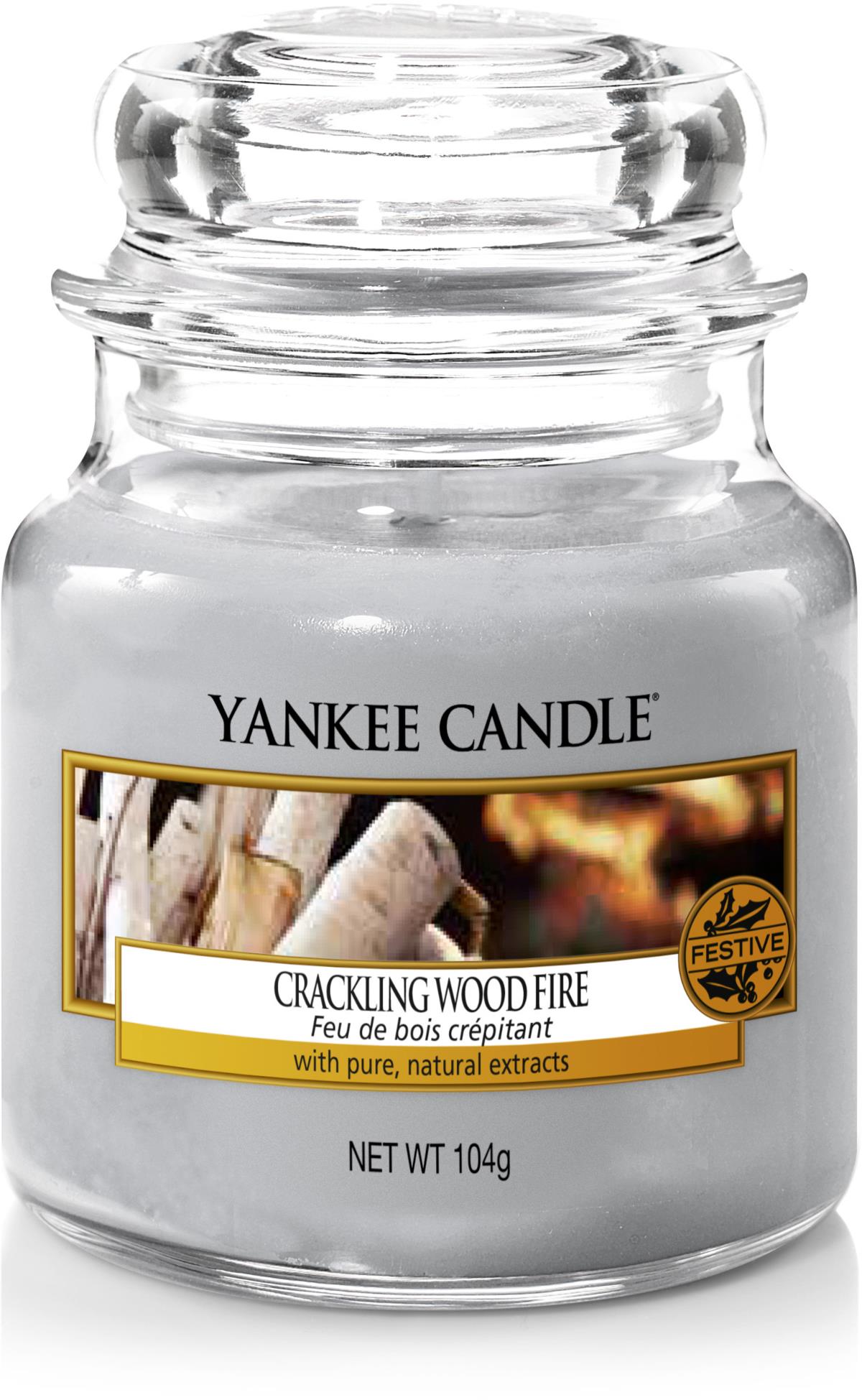 Yankee Candle Crackling Wood Fire Christmas Scent Small Jar | lyko.com
