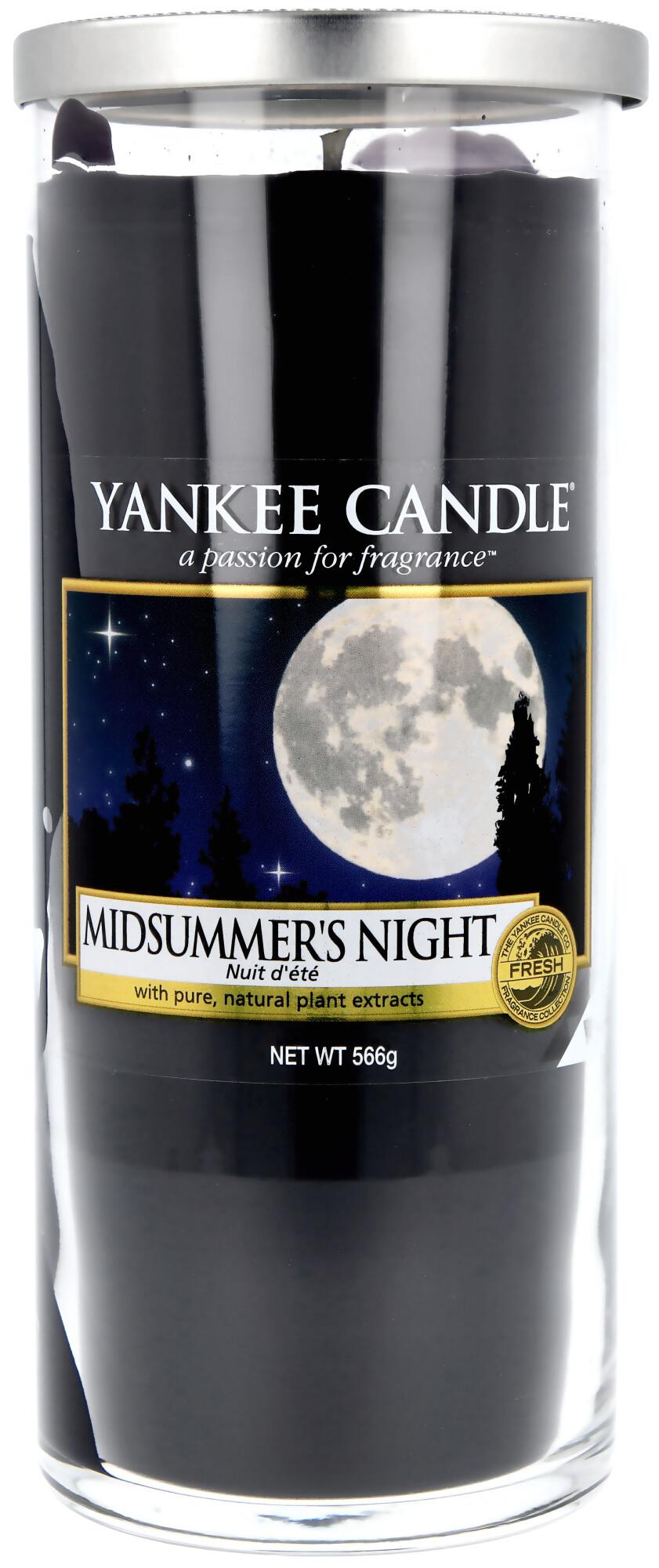 Yankee Candle Midsummer´s Night Midsummers Night Glass Pillar Large ...