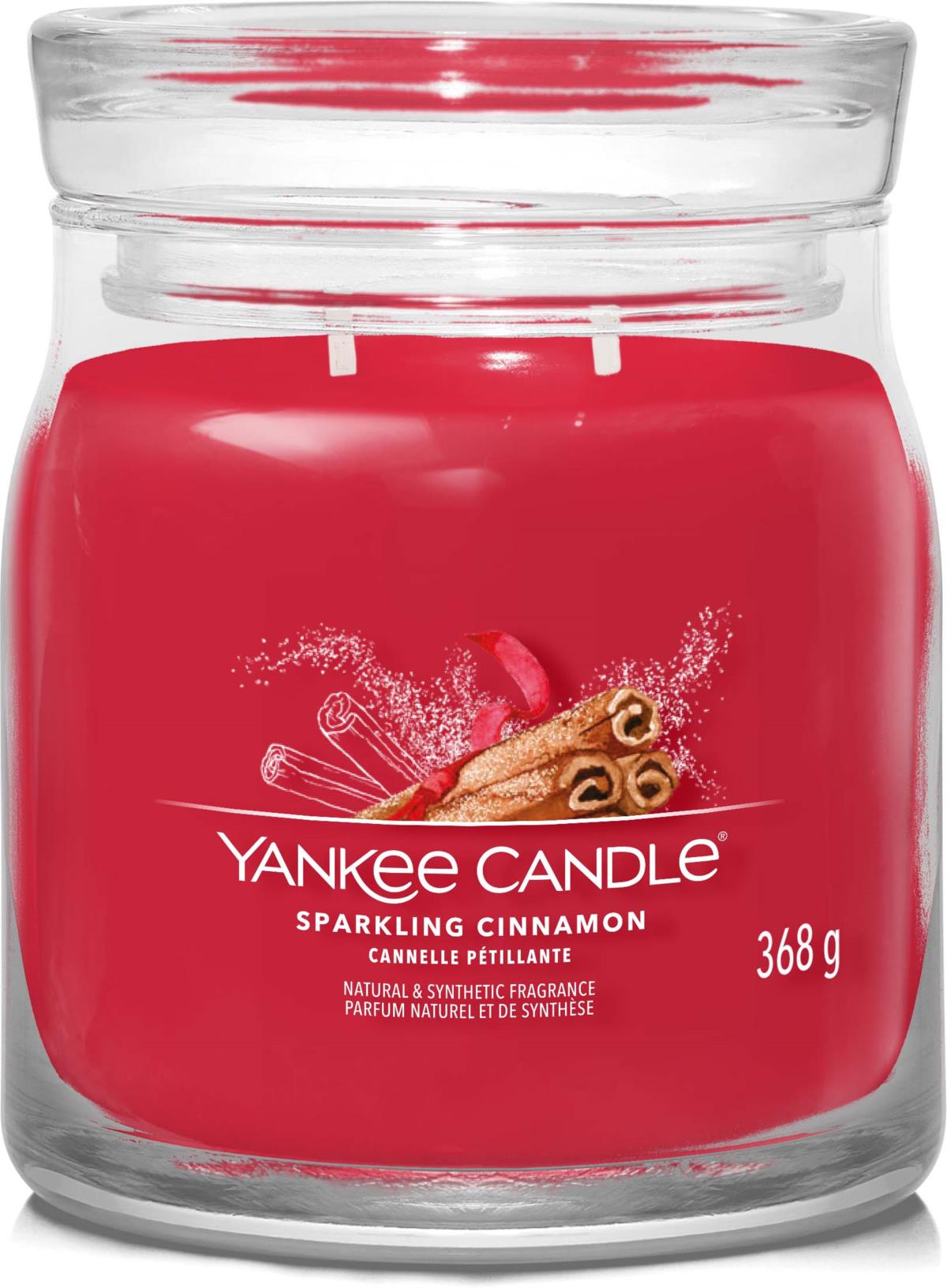 Yankee Candle Sparkling Cinnamon Signature Jar Medium | lyko.com