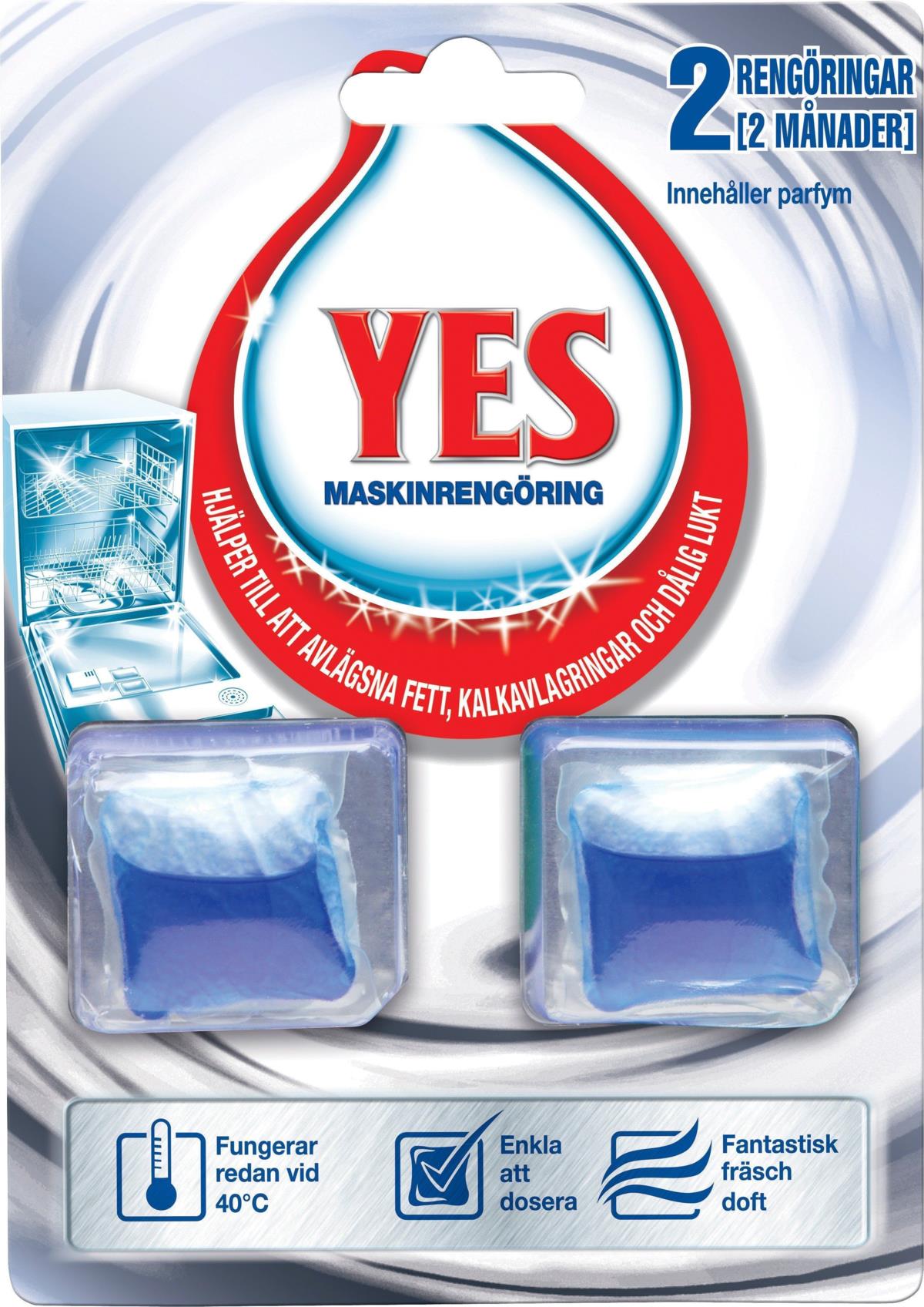 YES Power Clean Dishwasher Cleanser 2 st | lyko.com