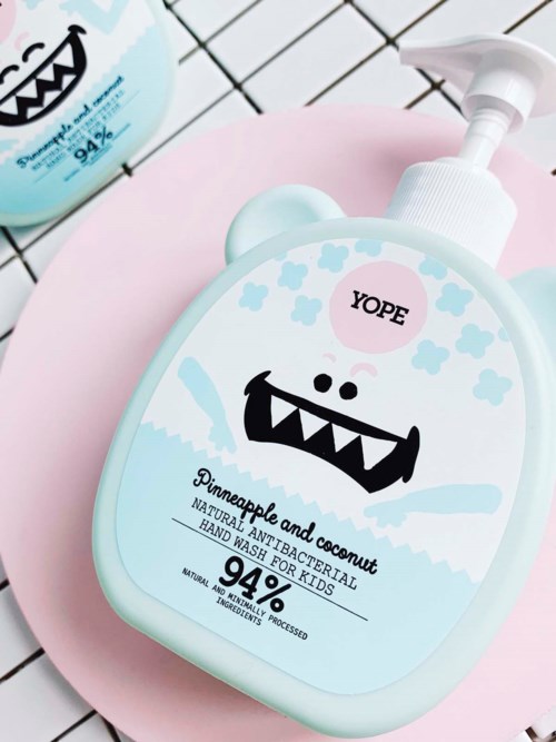 YOPE Kids Antibacterial Hand Wash for Kids Pinneapple & Coconut 400 ml ...