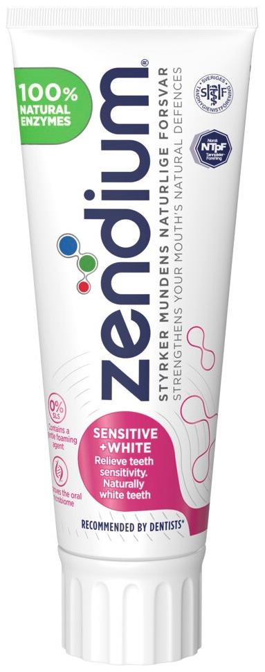 Zendium Sensitive + White Toothpaste 75 ml | lyko.com