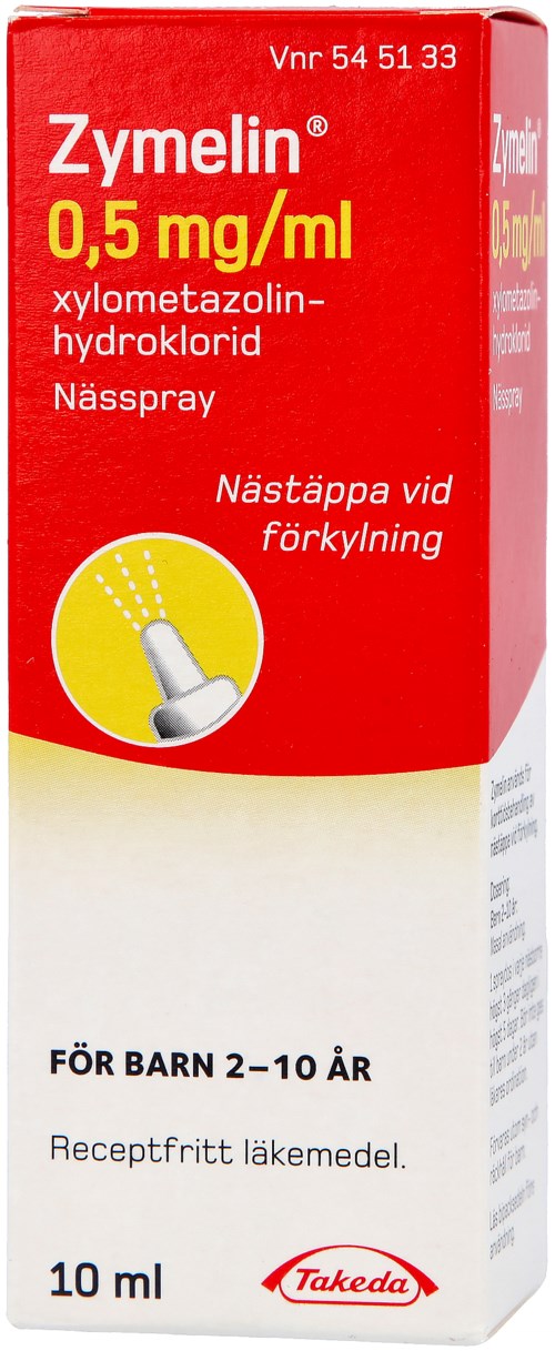 Zymelin Nässpray 0,5 mg/ml 10 ml | lyko.com