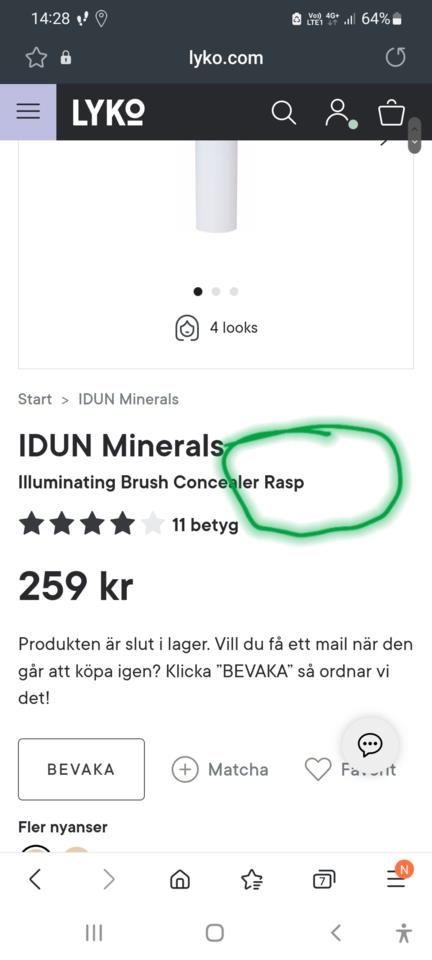IDUN Minerals Illuminating Brush Concealer Raps | lyko.com IDUN Minerals Illuminating Brush Concealer Raps | lyko.com